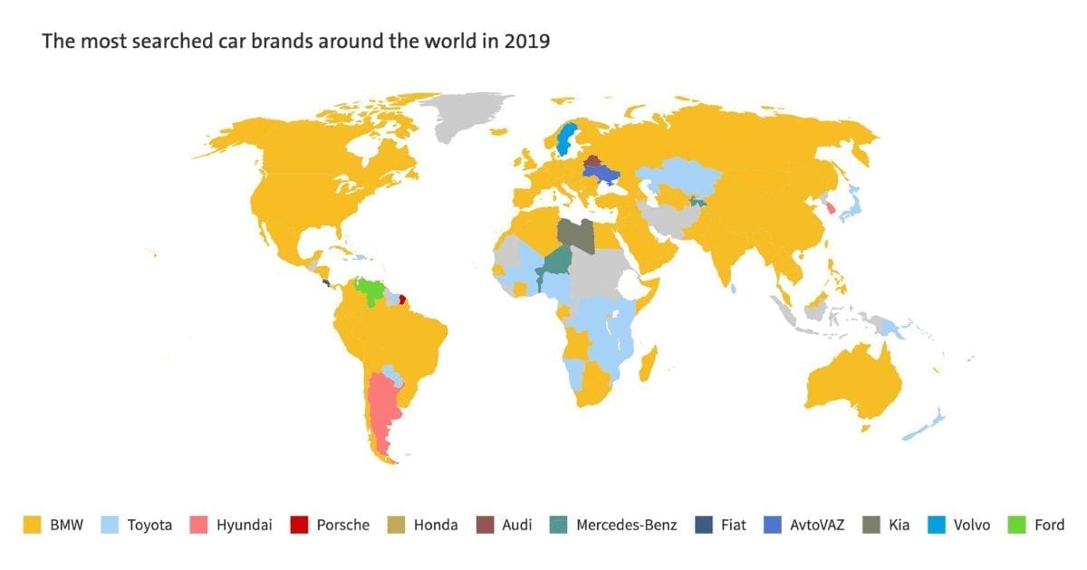 BMW: World's Most Searched Car Brand of 2019 - Autosphere