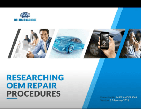 CCIF: OEM Repair Procedures - Autosphere