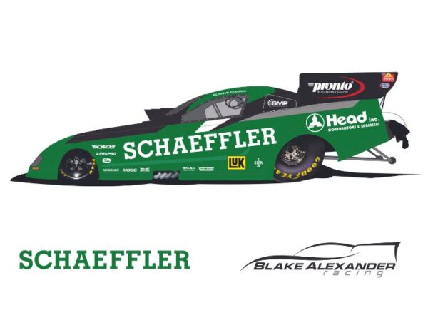 Schaeffler Unveils Blake Alexander's Wrapped Car for Debut NHRA Title ...