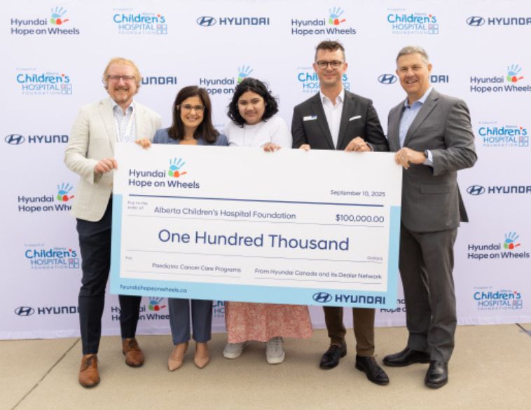 Hyundai Hope on Wheels Donates $100,000 to Alberta Children’s Hospital ...